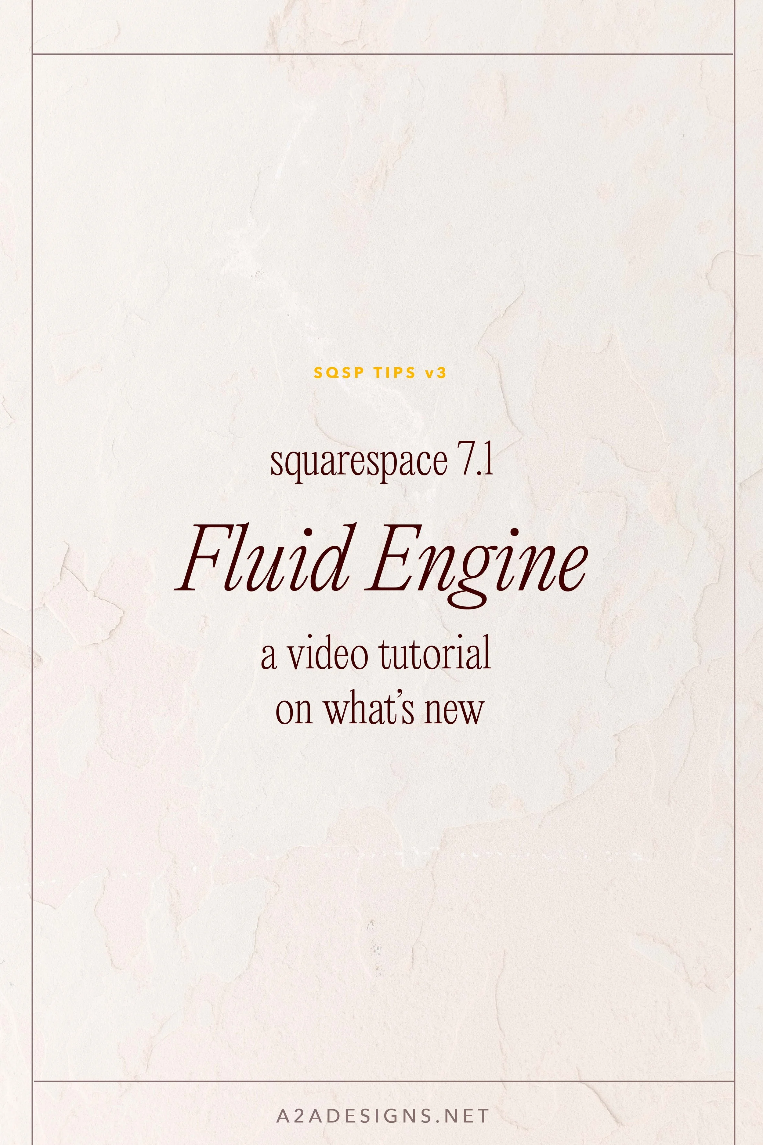 Squarespace 7.1: Fluid Engine — A:A Designs | Squarespace Website & Brand Identity Studio